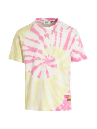 GCDS Tie-Dye Cotton T-Shirt - Pink