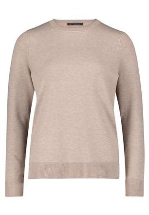 Betty Barclay Damen Pull-Over en Maille Basique &agrave; Encolure Ronde Funghi Melange 42