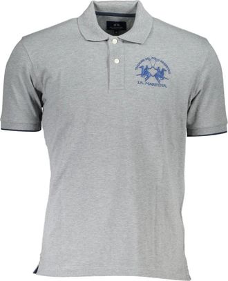 La Martina Homme, Tops, Gris, Taille: XL Polo Manches Courtes