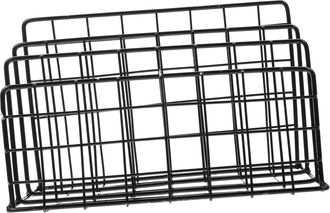 DOITOOL Bürosortiment Und Zubehör Zeitschriftenständer Aus Eisen Exquisiter Buchorganizer Für Schreibtische Verschleißfester Bürobücherständer Tisch-zeitschri