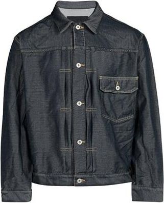 Comme Des Gar&ccedil;ons Veste droite col classique effet denim