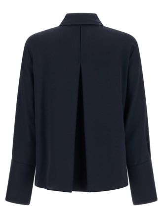 Max Mara Womens Blue Silk Blouse