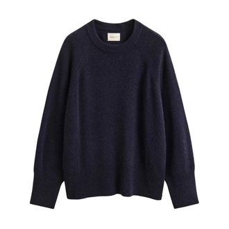 GANT Strickpullover mit Rundhalsausschnitt - - Knitwear - Damen - Blau - M