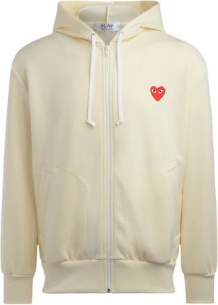 Comme Des Gar&ccedil;ons Homme, Sweatshirts et sweats &agrave; capuche, Beige, Taille: L Sweat &agrave; capuche zipp&eacute;