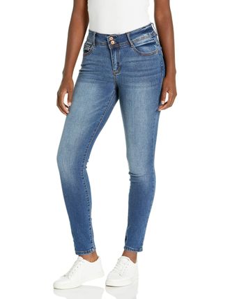 Wallflower Jeans Damen Flirty Curvy Skinny High Rise Insta Stretch Juniors (Standard und Plus) Jeans, Pia, 50 Mehr