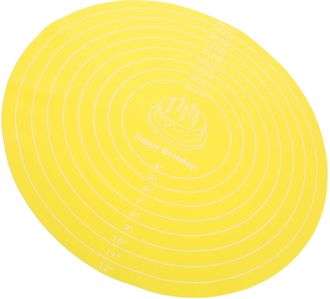 Soimiss Runde Silikon-backmatte Wiederverwendbare Antihaft-teigausrollmatte Mit Messskala Hitzebest&auml;ndige Backzubeh&ouml;r F&uuml;r K&uuml;che Und Ofen