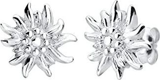 Elli Boucles doreilles Femme Boucles doreilles Edelweiss Traditionnel en argent 925 Sterling