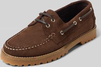 Bianco Loafer aus echtem Leder in Velours-Optik