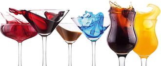 Eurographics Eurographics Glasbild, DG-DT8073 Deco Glass, Splashing Cocktails, 30 x 80 cm