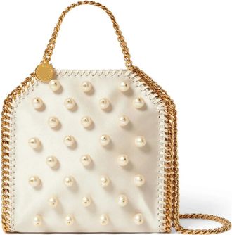 Stella McCartney Femme, Sacs, Beige, Taille: ONE Size Falabella Pearl Tiny Tote Bag