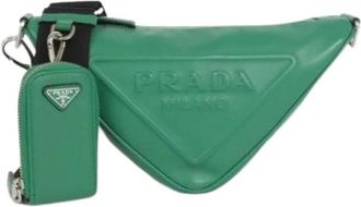Prada unisex, Pre-owned, Vert, Taille: ONE Size Sac bandouli&egrave;re vintage Pre-owned