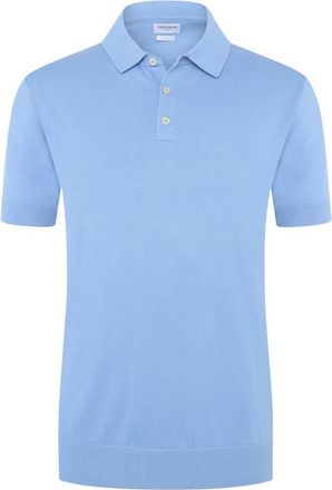 Tom Rusborg Leichtes Poloshirt mit gerippten B&uuml;ndchen in