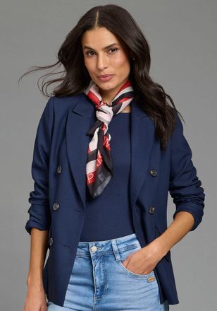 Laura Scott Loop LAURA SCOTT, Damen, rot, rosa, grau, Web, Polyester, bedruckt, gemustert, Modet&uuml;cher Loop, im modischen Graphik-Design - NEW