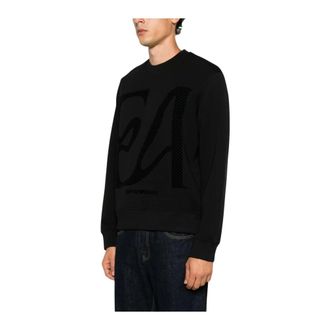 Emporio Armani SweaT-shirt EA Logo - Homme - Sweatshirts et sweats &agrave; capuche - Bleu - Taille: L