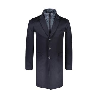 Herno Homme, Manteaux, Bleu, Taille: XS Manteau en cachemire avec duvet int&eacute;rieur