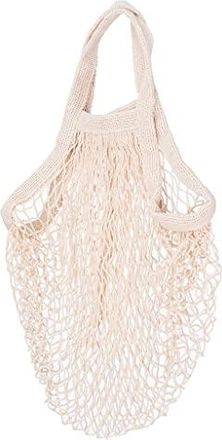 Generic Sac &agrave; provisions r&eacute;utilisable en coton m&eacute;lang&eacute; 35 x 20 cm, beige, 35 X 20 Centimetres