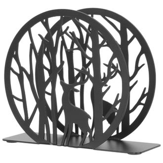 Cabilock Weihnachten Serviettenhalter Servietten St&auml;nder mit Hirsch Servietten Rack Serviettenspender Tischtuchspender Freistehender Metall Serviettenst&auml;nder f