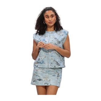 Moves Evits Weste 4615 - - Blouses & Shirts - Damen - Blau - L