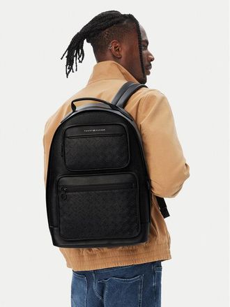 Tommy Hilfiger Rucksack Th Modern Monogram Backpack AM0AM14683 Schwarz