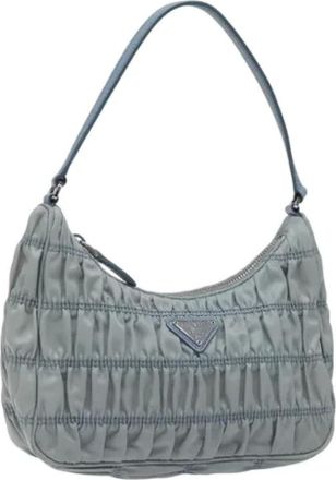 Prada Pre-owned Nylon sacs-prada - Femme - Pre-owned - Bleu - Taille: ONE Size