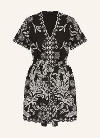 Mrs & Hugs Mrs & Hugs Kleid Mit Leinen schwarz