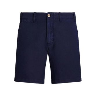 Ralph Lauren Blaue Chino-Shorts mit Rei&szlig;verschluss und Knopf - - Shorts - Herren - Blau - W35