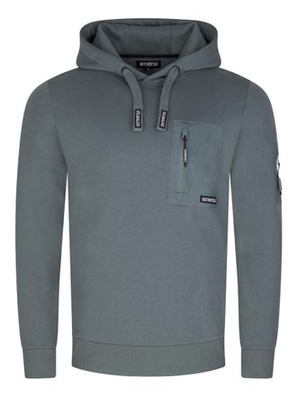 Riverso Hoodie Herren Regular Fit RIVLasse Kapuzenpullover Pullover Brusttasche Blau M, Gr&ouml;&szlig;e:M, Farbe:Turbid Blue