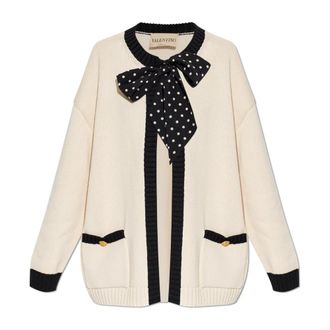 Valentino Garavani Strickjacke mit Taschen - - Knitwear - Damen - Beige - XS