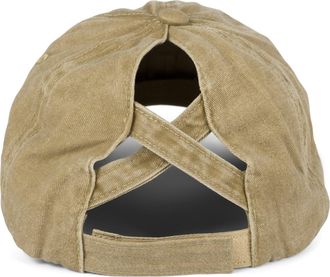 styleBREAKER Cap Ponytail Baseball Cap Used Look