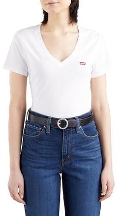Levi's 2-Pack V-Neck Tee T-Shirt Femme Caviar / White (Multicouleur) XL