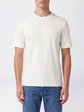 HUGO BOSS T-shirt slim en coton avec logo ton sur ton