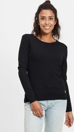 Oxmo Strickpullover OXEdda Gem&uuml;tlicher Basic Feinstrickpullover