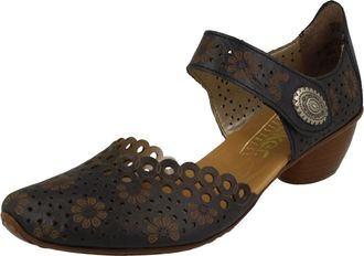 Rieker Pia Womens Open Court Shoes 39 EU Pazifik