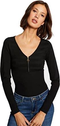 Morgan Femme 222-menza Pull over, Noir, XS EU