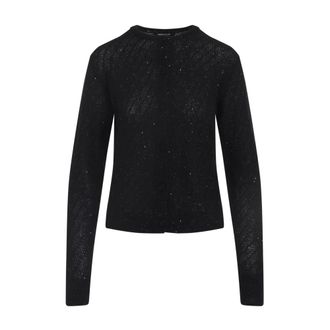 Fabiana Filippi Schwarzer Kaschmirwollpullover Aw25 - - Knitwear - Damen - Schwarzk - XL