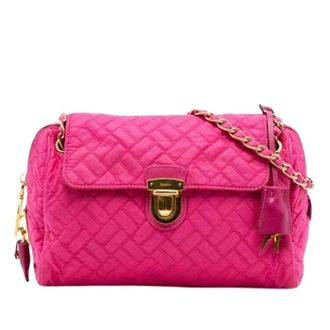 Prada Sac bandouli&egrave;re matelass&eacute; en nylon Pre-owned - Femme - Pre-owned - Rose - Taille: ONE Size