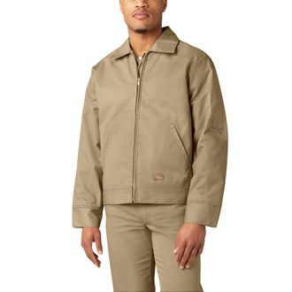 Dickies Herren Isolierte Eisenhower Rei&szlig;verschluss Vorne Jacke, Khaki, S