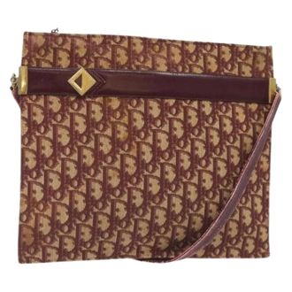 Dior Pre-owned Toile sacs-dior - Femme - Pre-owned - Rouge - Taille: ONE Size