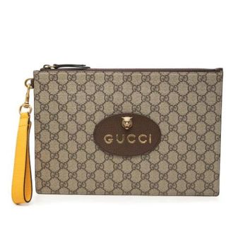 Gucci Pre-owned Neo Vintage Clutch - Femme - Pre-owned - Beige - Taille: ONE Size