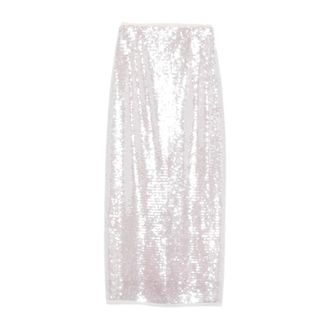 Forte_Forte Pailletten-Midirock - - Skirts - Damen - Grau - M