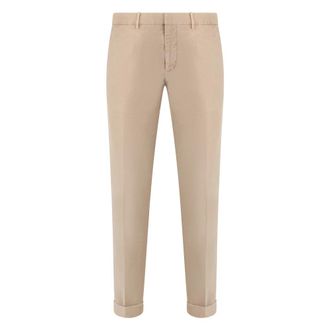 Moorer Slim Fit Hose Mit Taschen - - Trousers - Herren - Beige - M