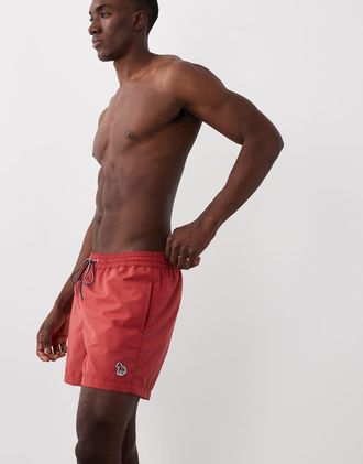 Paul Smith Short de bain &agrave; logo z&egrave;bre - Orange