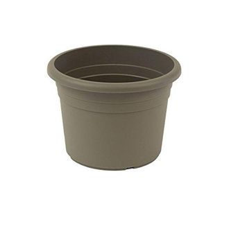 greemotion Pflanzk&uuml;bel Fiona, UV-Best&auml;ndiger Blumentopf aus Kunststoff, Pflanzgef&auml;&szlig; mit Bodenl&ouml;chern, Volumen ca. 61 l, ca. &Oslash; 60 x H 42,5 cm, Taupe
