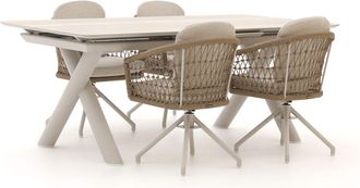 Manifesto Furniture Manifesto Tolmezzo/Citadella 200/260 cm Gartenm&ouml;bel-Set 5-teilig drehbar ausziehbar