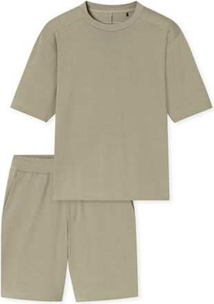 Schiesser Pyjama moderne pour homme - Mat&eacute;riau rafra&icirc;chissant - Respirant - S&eacute;chage rapide - V&ecirc;tement de nuit, Pyjama moderne Jade, 50