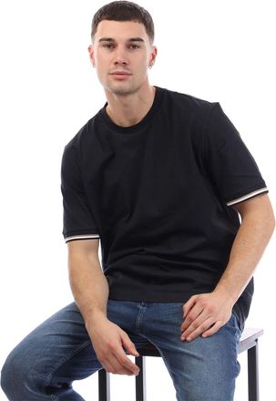 HUGO BOSS T-Shirt f&uuml;r Herren, Stripes, Regul&auml;r (Dunkelblau)