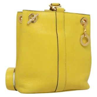 Celine Sac Seau Vintage Pre-owned - Femme - Pre-owned - Jaune - Taille: ONE Size
