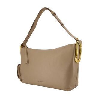 Marc Jacobs Womens The Juliette Shoulder Bag - Marc Jacobs Leather Beige Cowhide Shoulder-Hobo-Bags