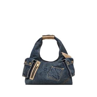 Marc Jacobs Sac The Denim Suede Cargo en coton