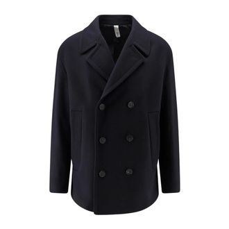 Hev&ograve; Double-Breasted Coats - - Coats - Herren - Blau - XL
